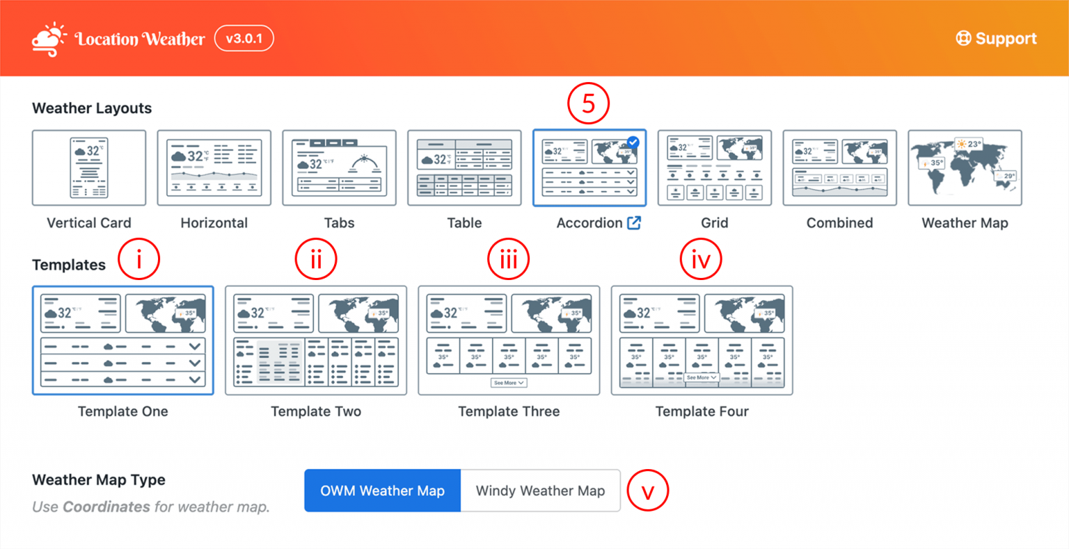 Layouts and Templates – Location Weather Docs
