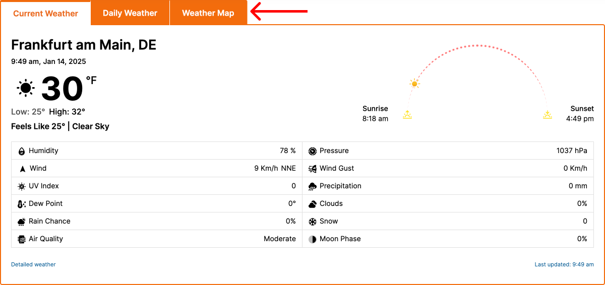 Layouts and Templates – Location Weather Docs